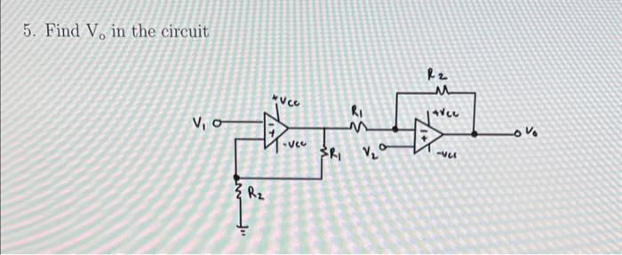 Solved 5. Find V0 in the circuit | Chegg.com