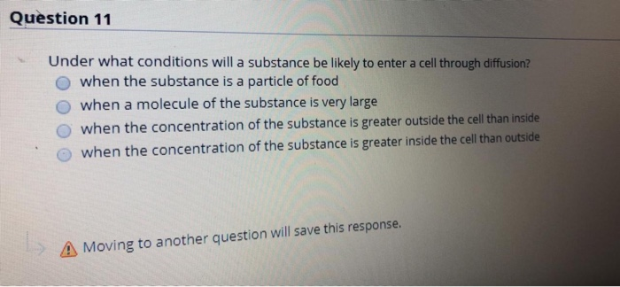 Solved ion 11 Under What Conditions Will A Substance Be Chegg