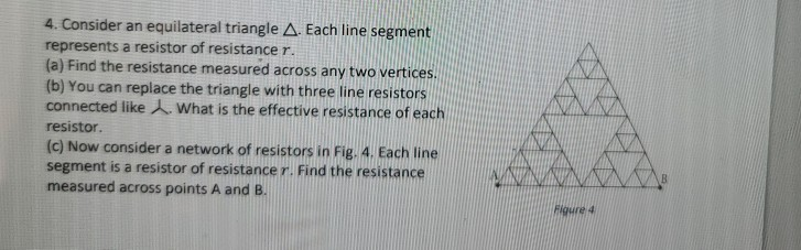 Solved 4. Consider an equilateral triangle A. Each line | Chegg.com