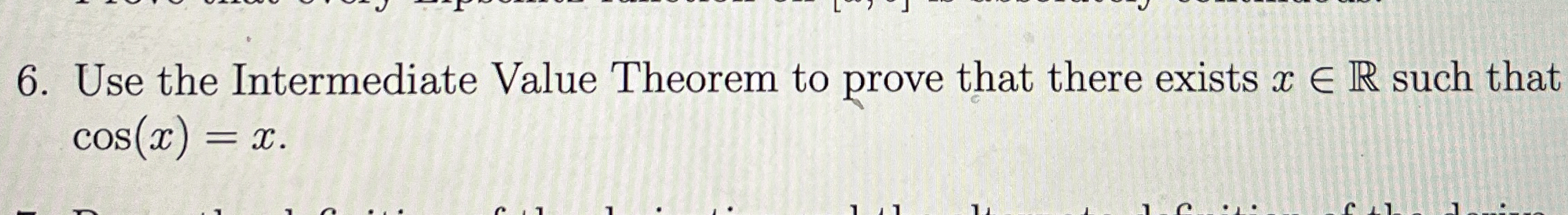 Solved Use the Intermediate Value Theorem to prove that | Chegg.com