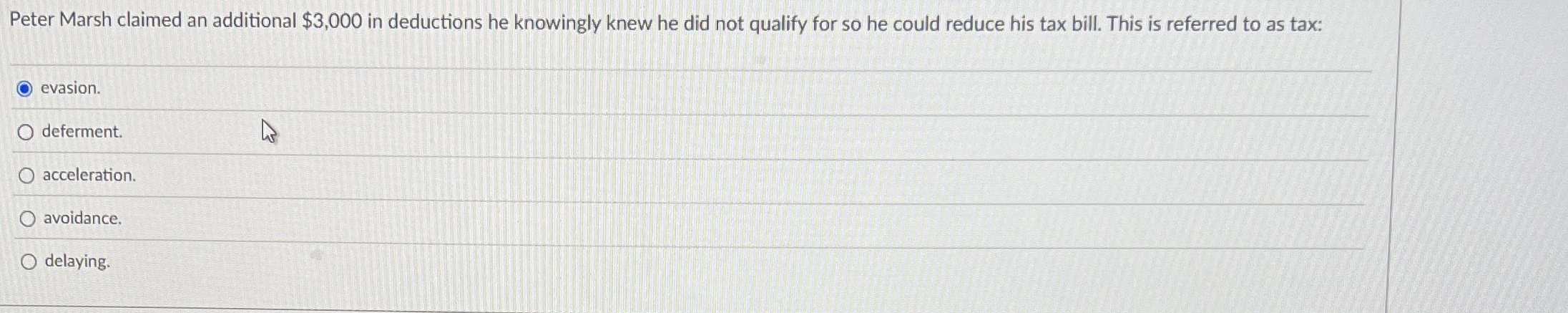 Solved Peter Marsh claimed an additional $3,000 ﻿in | Chegg.com