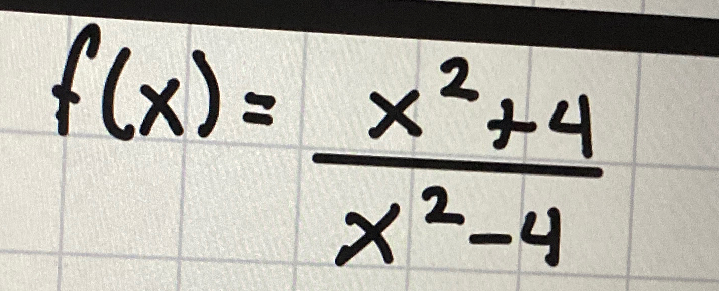 Solved f(x)=x2+4x2-4 ﻿find the derivative | Chegg.com