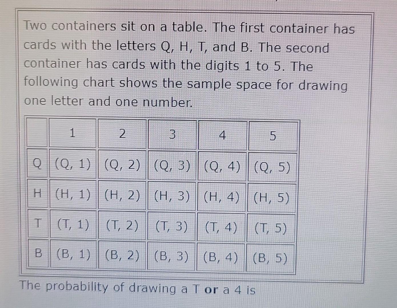Solved Two containers sit on a table. The first container | Chegg.com