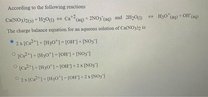 Solved According to the following reactions Ca(NO3)2( | Chegg.com
