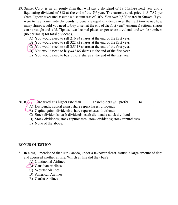 Solved Please show the formulas of how to find these answers | Chegg.com