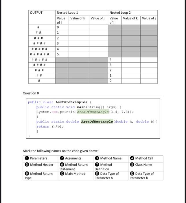 Solved Question 1: Question 2: int weeks =2; int days =3; // | Chegg.com