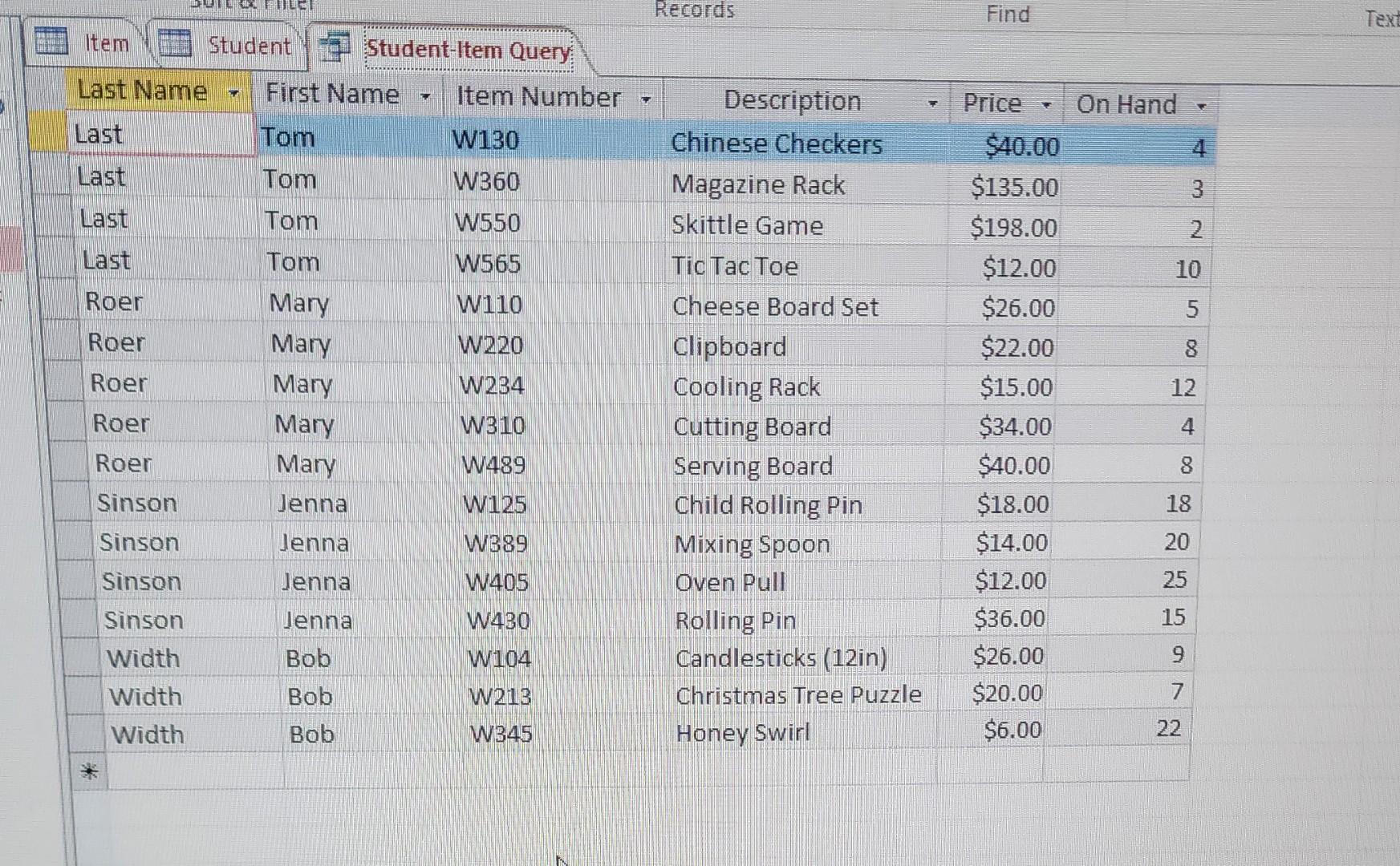 Solved 1: Querying the Craft Database Personal/Academic | Chegg.com