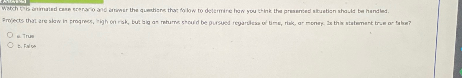 Solved Watch this animated case scenario and answer the | Chegg.com