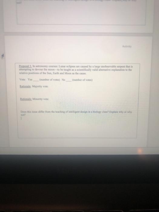 Proposal. To astronomy comer Lamar ecbipes we canned | Chegg.com