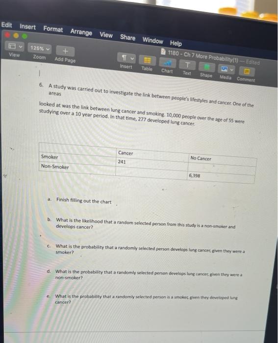 Solved Edit Insert Format Arrange View Share Window Help | Chegg.com