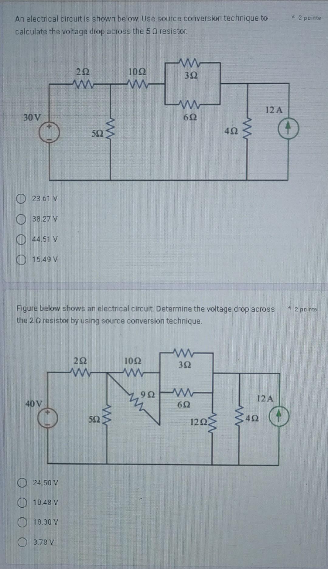 Solved An electrical circuit is shown below Use source | Chegg.com