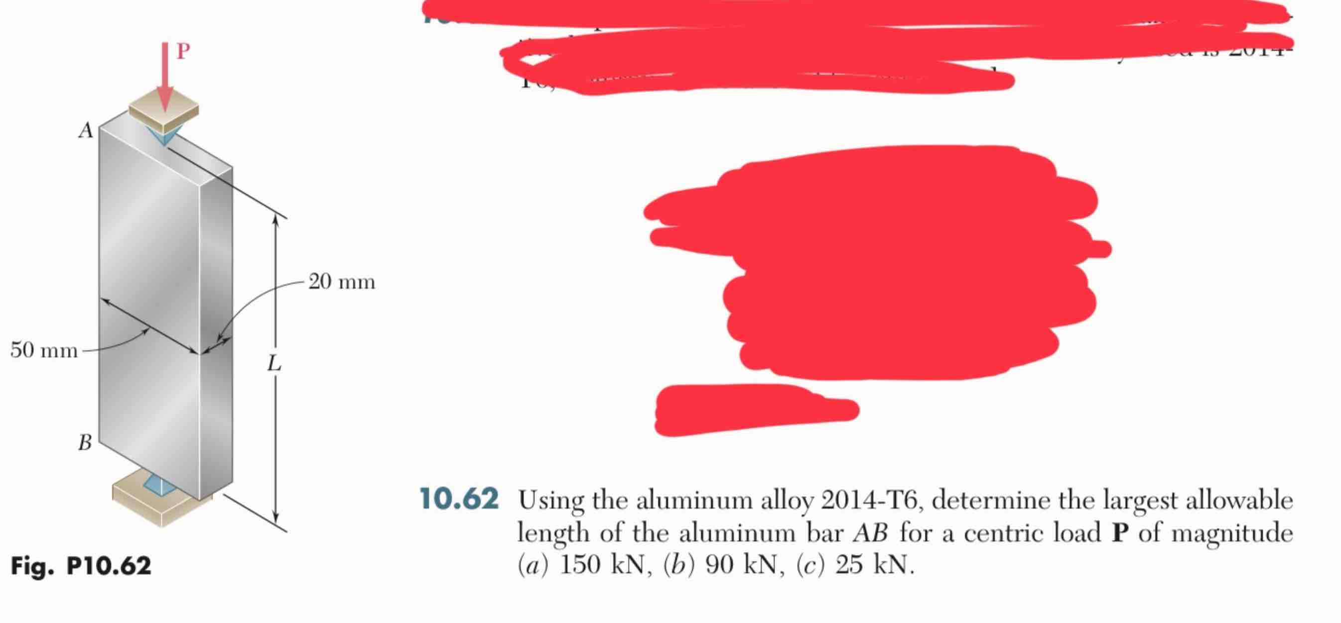 Solved Fig. P10.62tive length of 5 ﻿ft . ﻿Knowing that the | Chegg.com