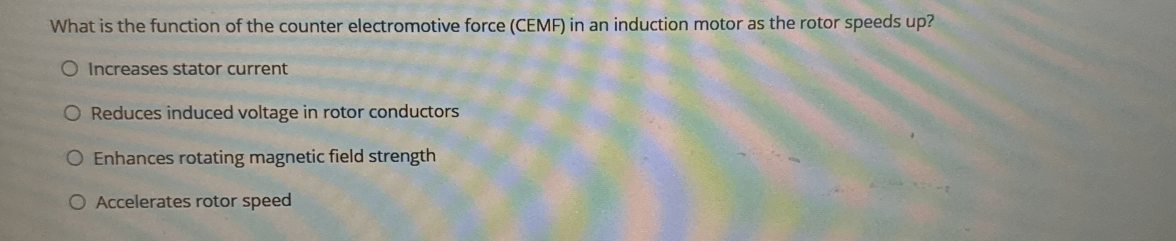Solved What is the function of the counter electromotive | Chegg.com