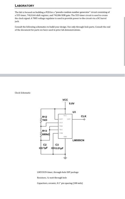 Solved 1. Use EAGLE to create an organized schematic | Chegg.com