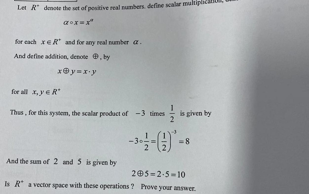Let R+denote the set of positive real numbers. define | Chegg.com