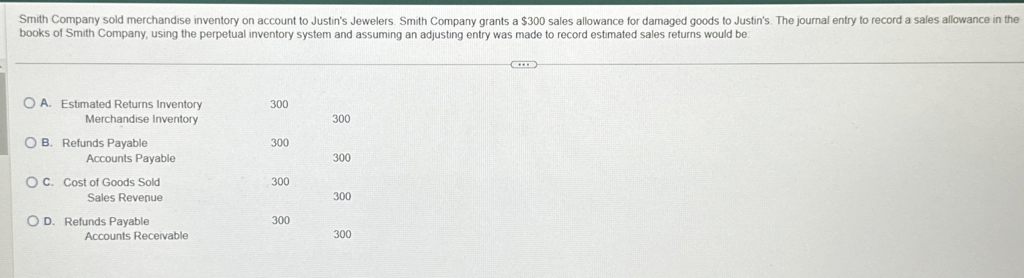 Solved Smith Company sold merchandise inventory on account | Chegg.com
