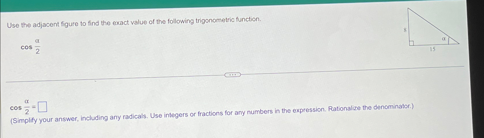 Solved Use the adjacent figure to find the exact value of | Chegg.com