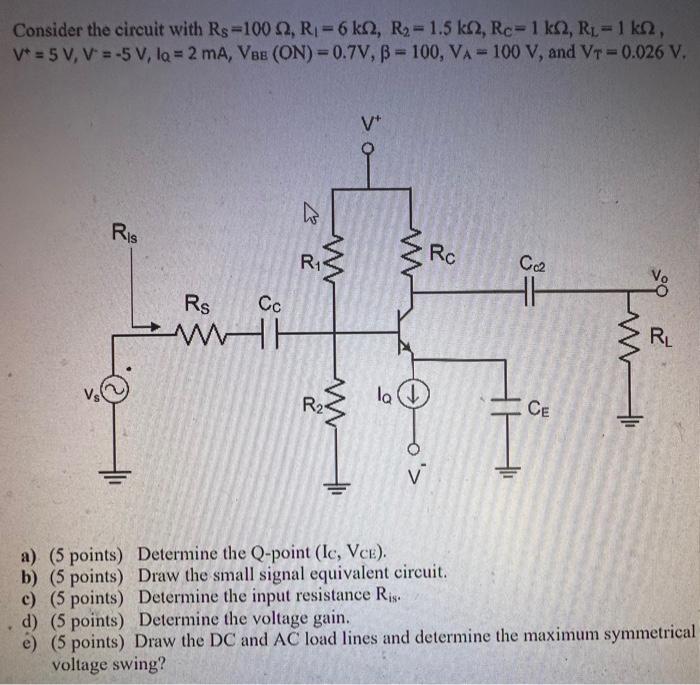 Solved Consider The Circuit With