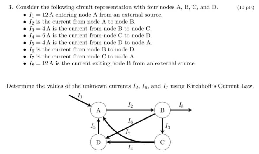 Solved Consider the following circuit representation with | Chegg.com