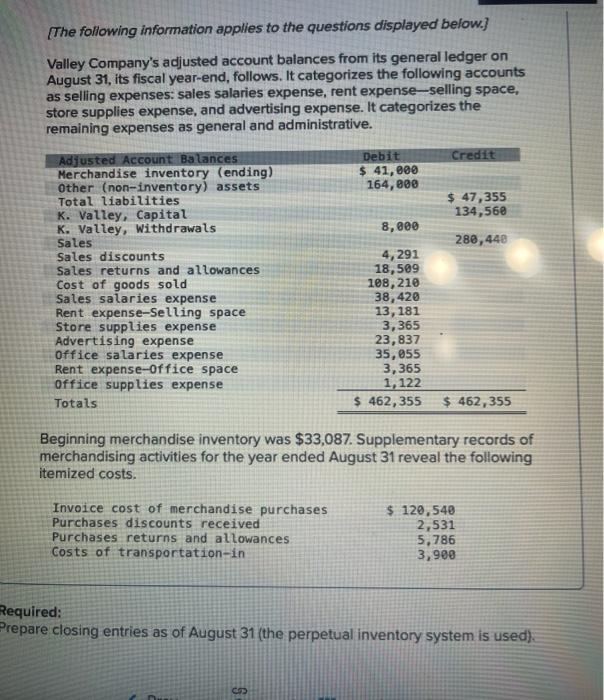 Solved 1. Prepare the entry to close the income statement | Chegg.com