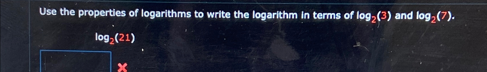 Solved Use the properties of logarithms to write the | Chegg.com