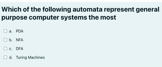 Solved Which of the following automata represent general | Chegg.com
