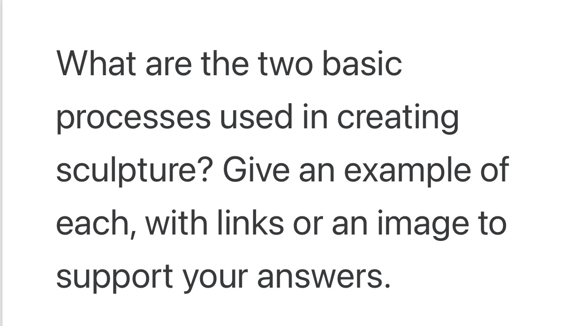 Solved What are the two basic processes used in creating | Chegg.com