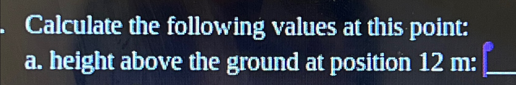 Calculate the following values at this point:a. | Chegg.com