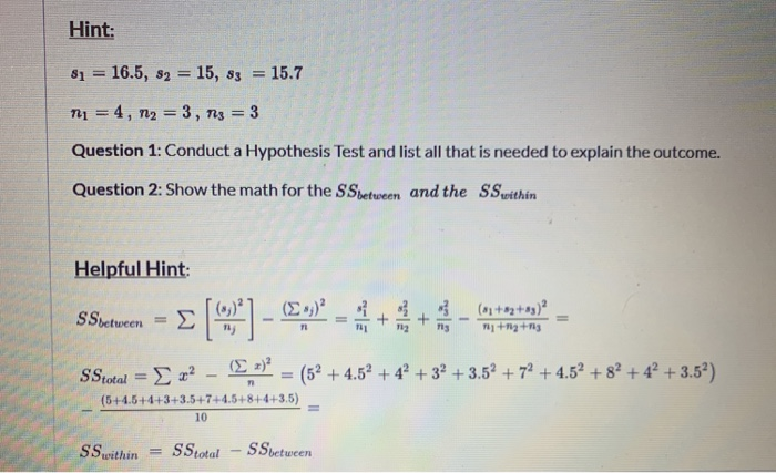Solved On the table below shows three different diet plans | Chegg.com
