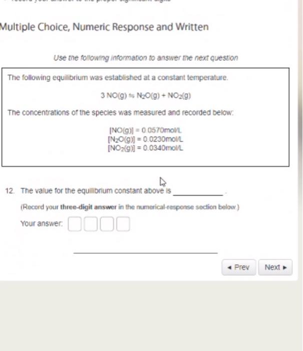 Solved Multiple Choice, Numeric Response and Written Use the | Chegg.com
