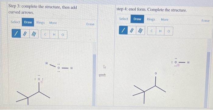 Solved Complete the mechanism for the keto-enol | Chegg.com