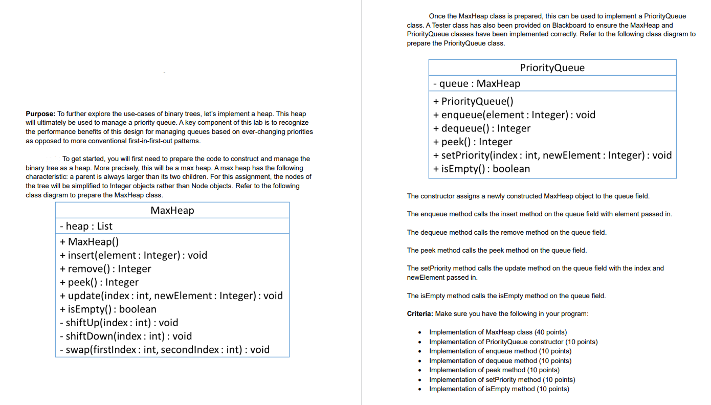 Solved Once The Maxheap Class Is Prepared This Can Be Used 