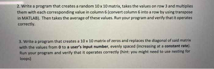 Solved 2. Write a program that creates a random 10 x 10 | Chegg.com