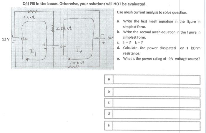 Solved Q4) Fill in the boxes. Otherwise, your solutions will | Chegg.com Solved Q4) Fill in the boxes. Otherwise, your solutions will | Chegg.com