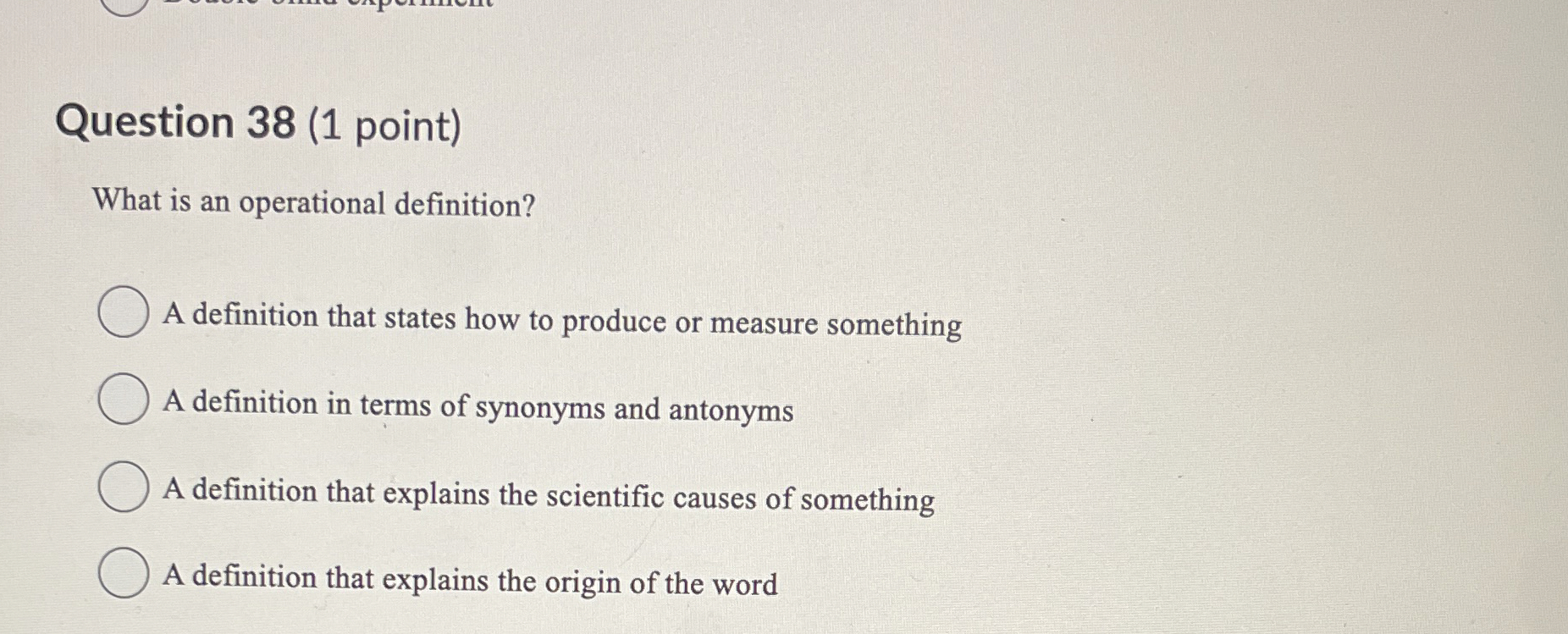 Solved Question 38 (1 ﻿point)What is an operational | Chegg.com