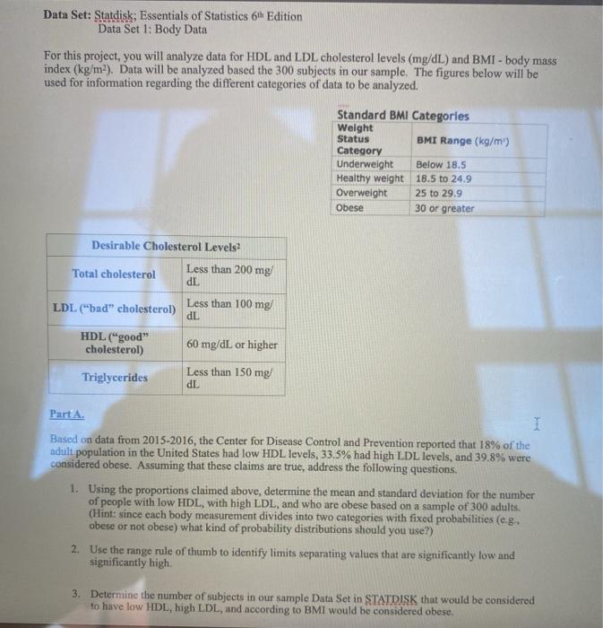 Solved use Statdisk Essestintials of Statistics 6th edition | Chegg.com