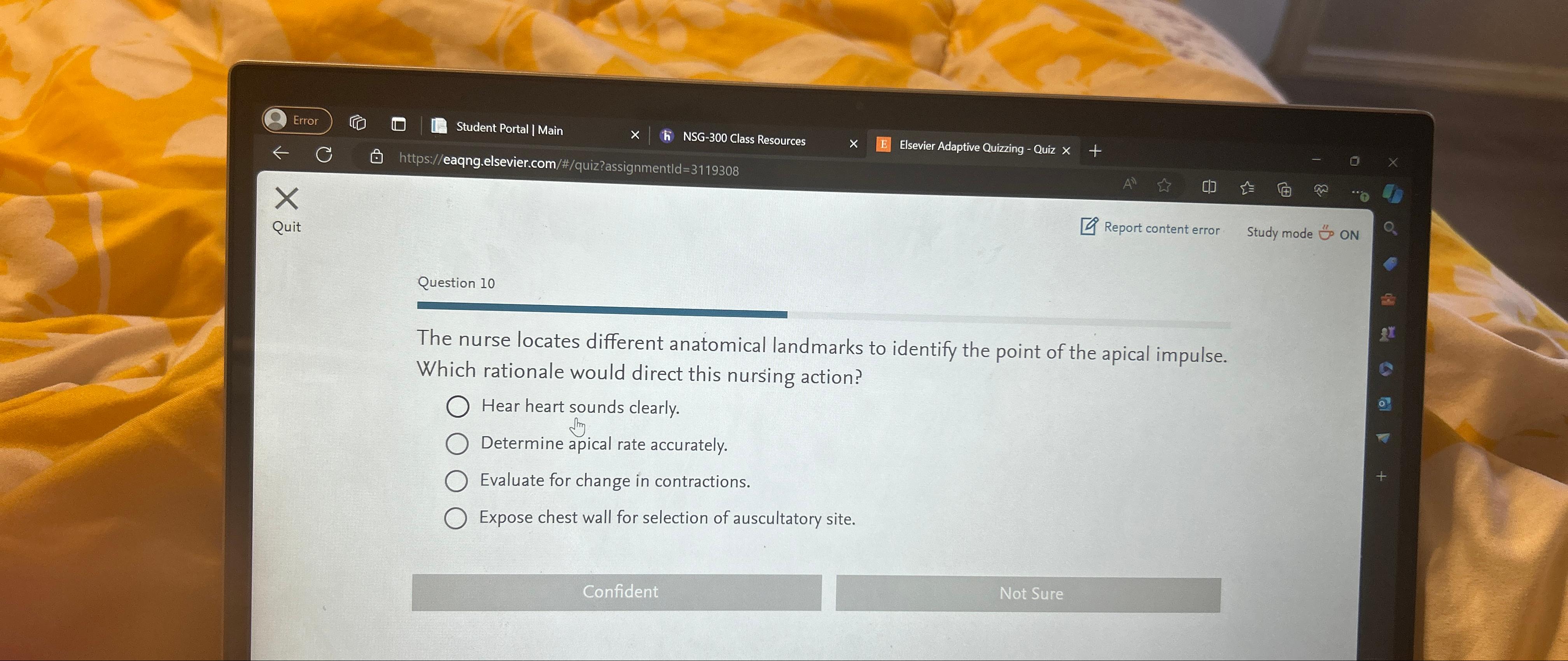 Solved QuitReport content errorStudy modeONQuestion 10The | Chegg.com