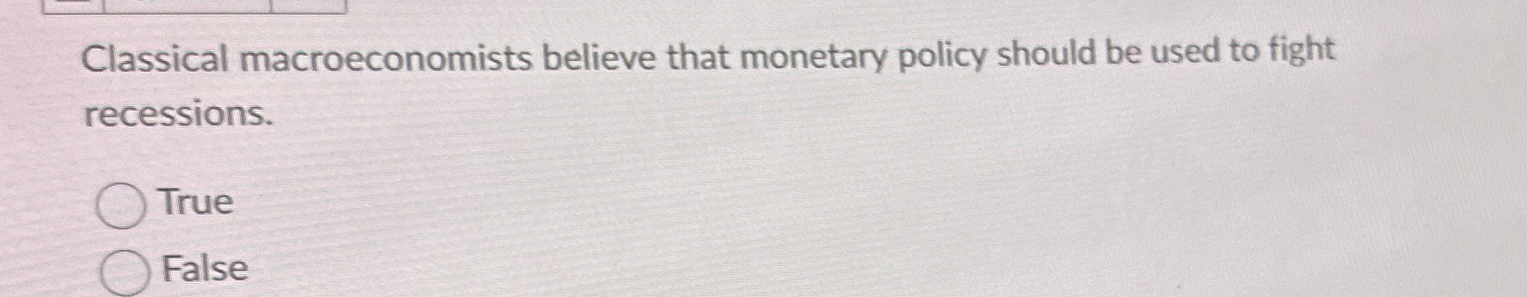 Solved Classical macroeconomists believe that monetary | Chegg.com