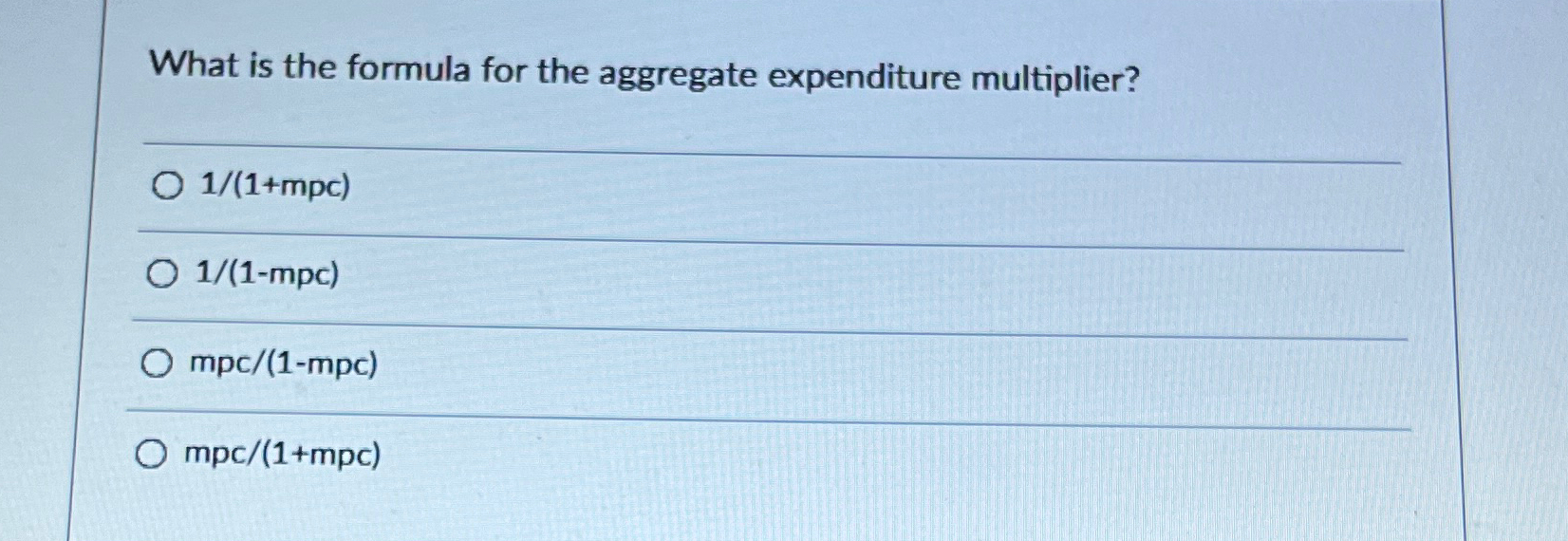Solved What is the formula for the aggregate expenditure | Chegg.com