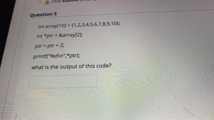 Solved Clic Question 5 Int Array 10