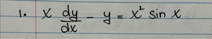 Solved dxdy−y=x2 | Chegg.com