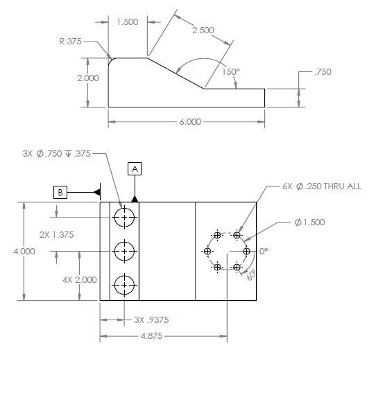 Create the part in Solidwork and export it with the | Chegg.com