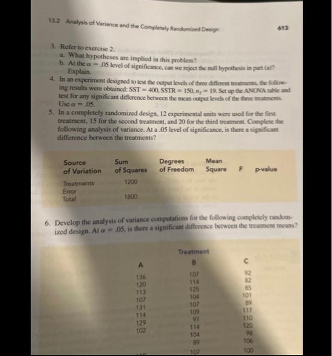Solved Methods 1. b. Compute the mean square between treat | Chegg.com