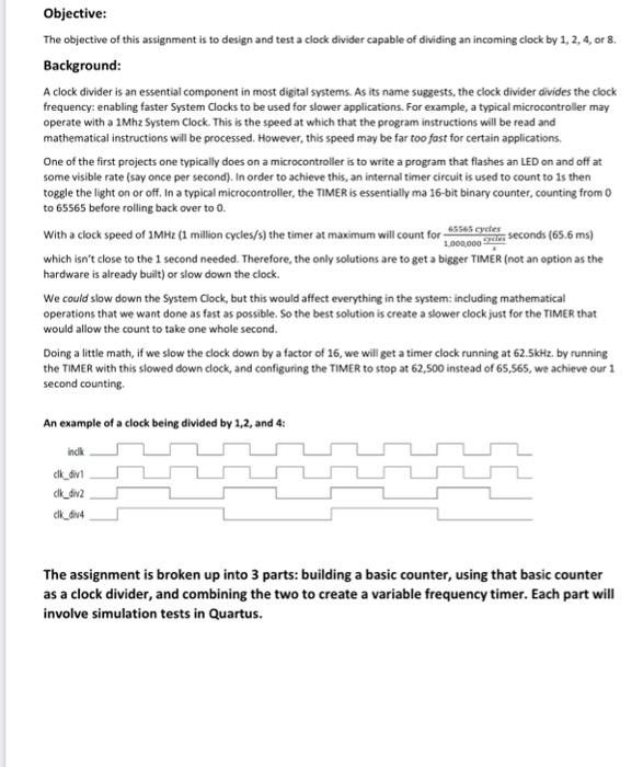 Objective: The objective of this assignment is to | Chegg.com