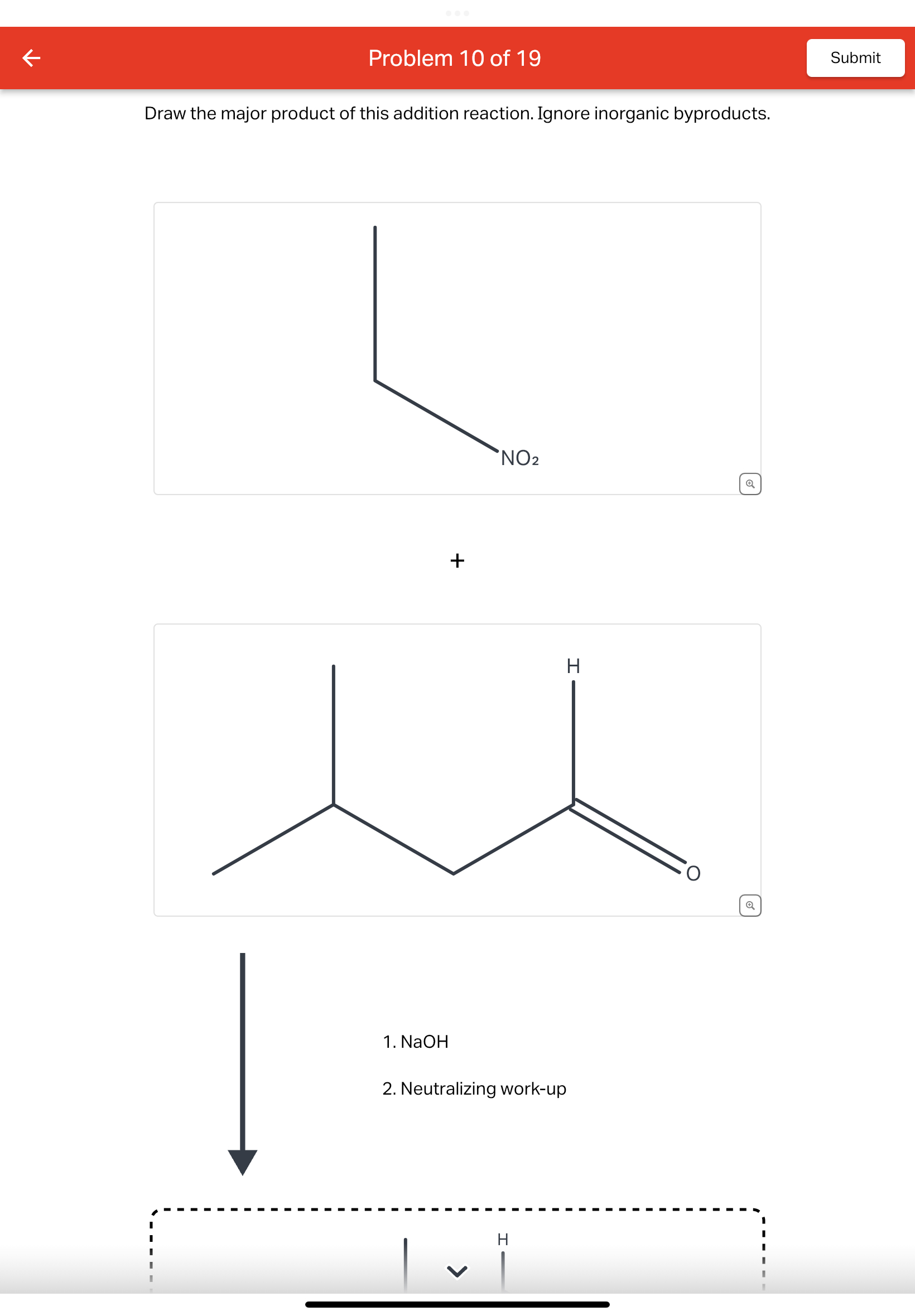 Solved Draw the major product of this addition reaction. | Chegg.com