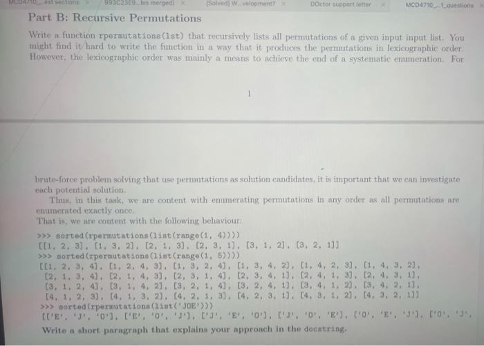 Solved Solved] W.velopment? Doctor support letter MCD4710 | Chegg.com
