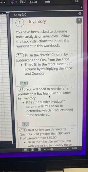 1) Inventory You have been asked to do some more | Chegg.com