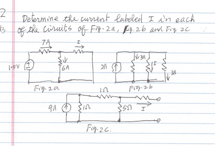 Solved t I Determine the current labeled of the curuits of | Chegg.com