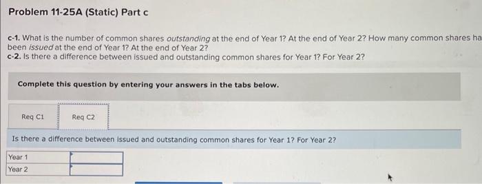 Solved Required information Problem 11-25A (Static) | Chegg.com