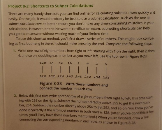 Project 8 2 Shortcuts To Subnet Calculations There